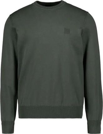 Boss Orange by Hugo Boss BOSS Orange Herren Pullover gr&uuml;n unifarben