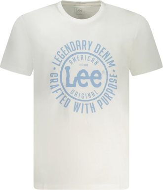 Lee Homme, Tops, Blanc, Taille: L Logo Tee