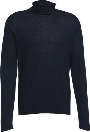 Hannes Roether Homme, Pulls, Bleu, Taille: L Pull à col roulé bleu
