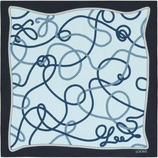 Loewe Foulard imprim&eacute; en soie