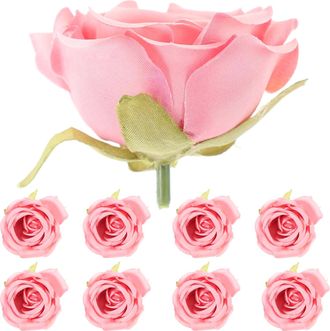 Amosfun Rosen K&uuml;nstliche Blumen 10 St&uuml;cke Gef&auml;lschte Rose Dekorative Mini Handwerk Blumen F&uuml;r Home