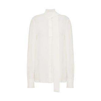 Valentino Georgette Bluse - - Blouses & Shirts - Damen - Wei&szlig; - L