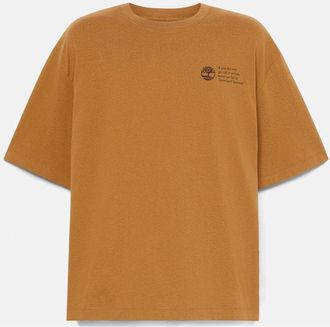 Timberland All Gender Archive Boot T-Shirt in Dunkelgelb, Gelb, Gr&ouml;&szlig;e