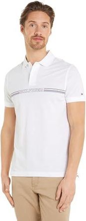 Tommy Hilfiger Polo Manches Courtes Homme Regular Fit, Blanc (White), S