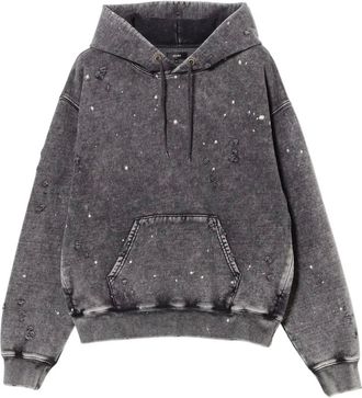 Beams Plus Homme, Sweatshirts et sweats &agrave; capuche, Gris, Taille: S Damage Short Sweat &agrave; capuche