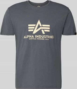 Alpha Industries T-Shirt mit Label-Detail Modell BASIC