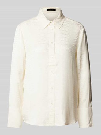 Oui Regular Fit Bluse mit Hemdblusenkragen