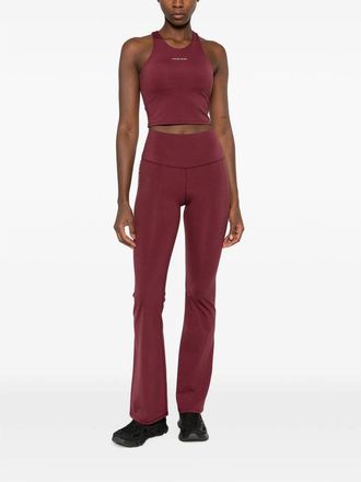 Anine Bing Flared Stretch Nylon Leggings - Red