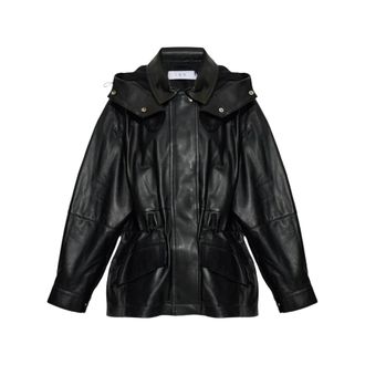 Iro Groove Lederparka - - Jackets - Damen - Schwarzk - XS