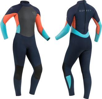 Osprey Damen-Neoprenanzug, volle Länge, 5 mm, für Erwachsene, Neopren, Surfen, Tauchen, Zero, Koralle, Größe XL