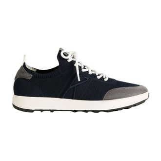Kiton Baumwoll- und Kalbsledersneakers - - Shoes - Herren - Schwarzk - 40 EU