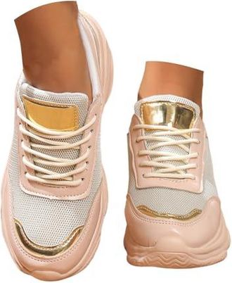 Generic Chaussures de sport respirantes en maille avec soutien de la voûte plantaire - Chaussures de marche décontractées et antidérapantes - Baskets orthopéd