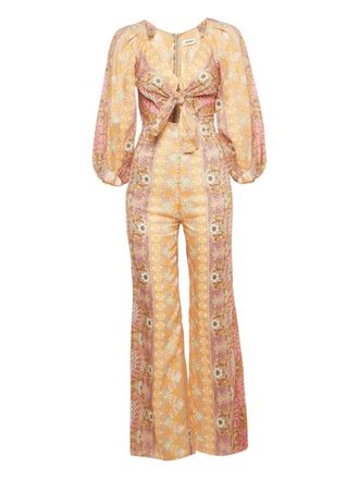 Sandro combinaison &agrave; fleurs - Tons neutres