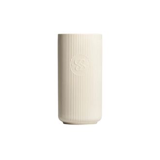Senzou Keramik Vase Medium in Beach White - Minimalistisches Wohnaccessoire f&uuml;r Blumen & Deko