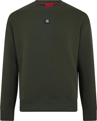 HUGO BOSS Hugo - Dettil Sweatshirt f&uuml;r Herren, Rundhalsausschnitt (Dunkelgr&uuml;n)
