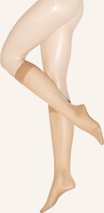Wolford Fein-Kniestr&uuml;mpfe Satin Touch braun