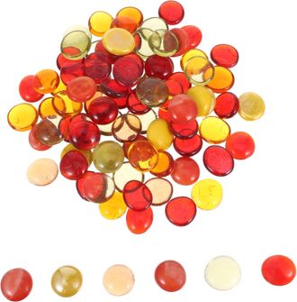 Cabilock Dekorative Kieselsteine Flachmarboraquarium Fischtankschmuckdekoration Vase -Füller -Aquarium Flache quadratische Kieselsteine Steine für Aquarien Dek