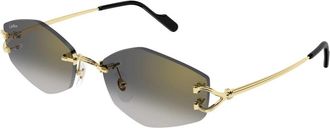 Cartier Ct0620S Sonnenbrille - - Accessories - unisex - Gelb - 56 MM