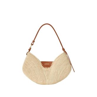 Loewe Sac Loewe Swing moyen en raphia et cuir de veau