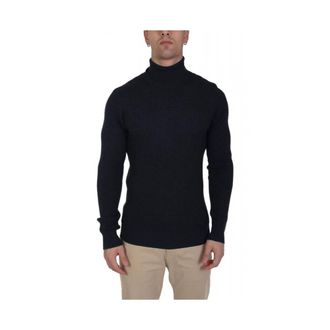 Gran Sasso Turtleneck - - Knitwear - Herren - Blau - L