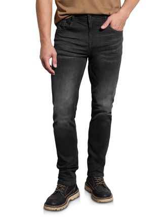 Street One Men Slim Leg Jeans Black Random wash 34