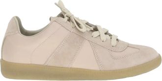 Maison Margiela Low-Top Sneaker - Low-Top Sneakers In Light Pink Nappa Leather - Gr. 36,5 (EU) - in Beige - f&uuml;r Damen
