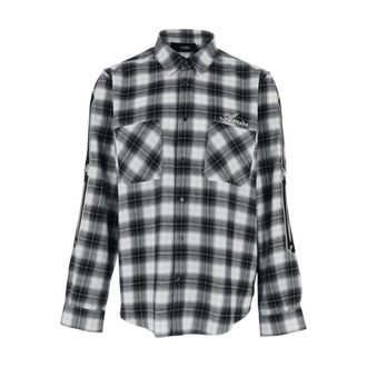 Amiri Mehrfarbiges Hemd mit klassischem Kragen und Allover-Karomuster aus Wolle f&uuml;r Herren - - Shirts - Herren - Mehrfarbig - L