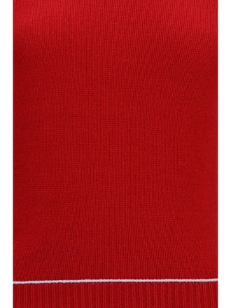 Fabiana Filippi Wool Blend Crew Neck Sweater - Red