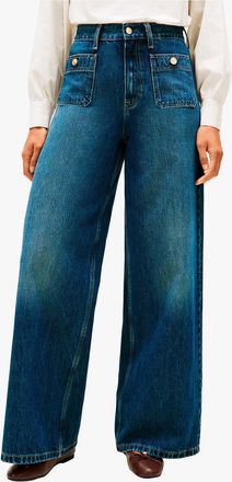 Tommy Hilfiger Jean ample en coton d&eacute;la v&eacute;