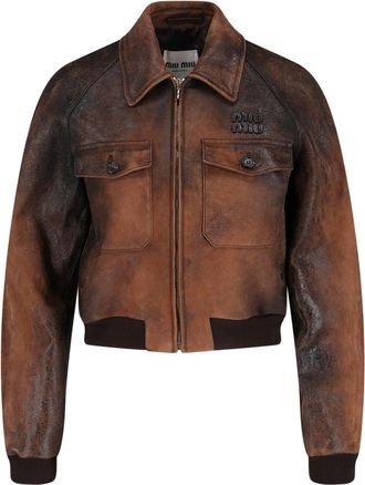 Miu Miu Lammlederjacke