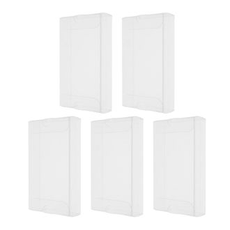 BESPORTBLE MERRYHAPY 5 St&uuml;ck Pack Transparente PVC Kassettenh&uuml;llen 11 X 7cm mit Staubdichtem Deckel Auslaufsichere Aufbewahrungsboxen f&uuml;r Audiokassetten Stapelba