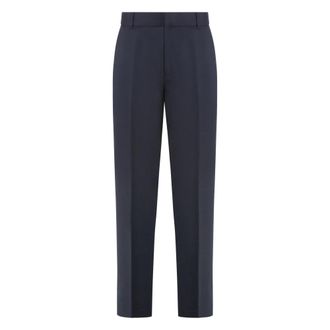 Emporio Armani Ma&szlig;geschneiderte Wollhosen mit Ges&auml;&szlig;taschen - - Trousers - Herren - Blau - L