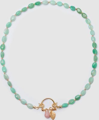 Mon Precieux Ge Collier Candies Loquet Graine de Chrysoprase Opale Rose