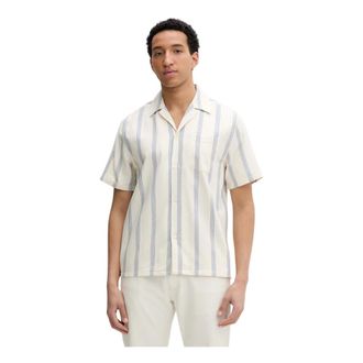 Les Deux Lawson Stripe Shirt - - Shirts - Herren - Beige - M