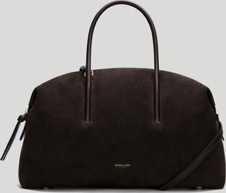 DeMellier The Midi Stockholm Daim Chocolat Fonc&eacute; & Cuir Lisse Chocolat Fonc&eacute; DeMellier