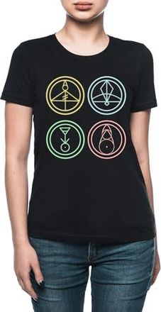 Vendax Vendax The Owl House Glyphs T-Shirt Femme Noir