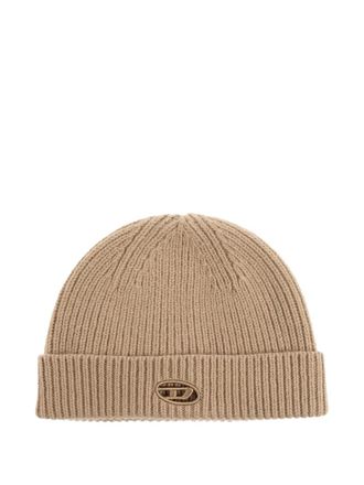 Diesel bonnet côtelé à logo K-Arac - Tons neutres