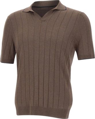 Gran Sasso Homme, Pulls, Brun, Taille: M Tennis M/M Polo