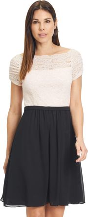Vera Mont Damen 8635/4000 Kleid, Black/Rosé, 30