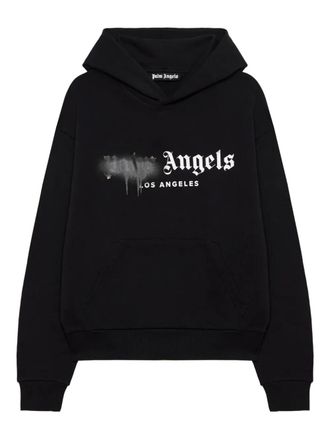 Palm Angels hoodie Spray City Los Angeles &agrave; logo - Noir