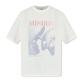 Misbhv Misbhv, Homme, Tops, Blanc, Taille: M T-Shirt Imprim&eacute;