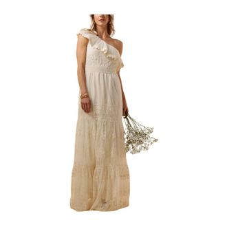Y.A.S Elegante Midi-Kleid Brautkollektion - - Dresses - Damen - Wei&szlig; - S