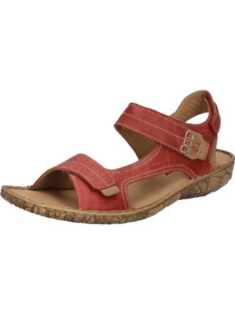 Josef Seibel Damen Riemchensandalen Rosalie 56,Weite G (Normal),flach,Sommerschuhe,Freizeitschuhe,offene Schuhe,Hibiscus-Kombi,39 EU