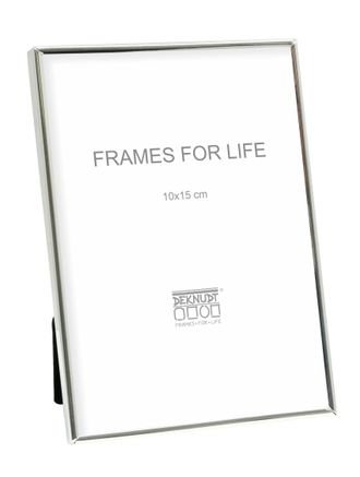 Deknudt Frames Deknudt Rahmen S58Ms1-10.0X15.0 Bilderrahmen Silberfarbe, Metall Schmal