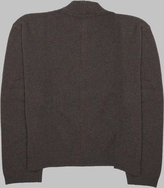 Rick Owens Cashmere-Wool Knit Sweater - Gray