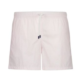 Fedeli Rosa Gestreifte Badehose - - Swimwear - Herren - Rosa - 2XL