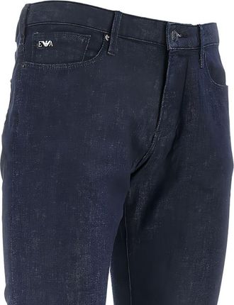 Emporio Armani Slim-Fit Denim Jeans - Navy