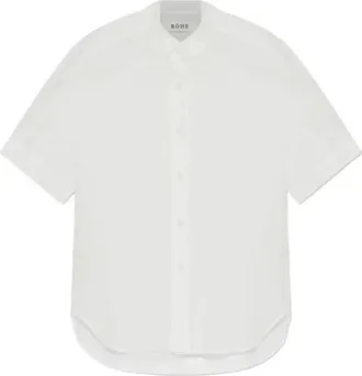 R&oacute;he Femme, Blouses et Chemises, Blanc, Taille: 34 FR Chemise en mousseline brod&eacute;e