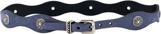 Etro Femme, Accessoires, Bleu, Taille: 85 CM Ceinture en cuir avec clous bijoux