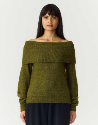 Vero Moda Pull vert sapin